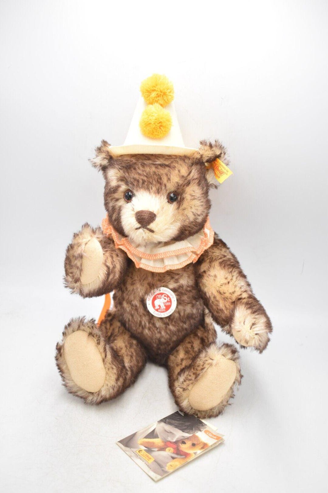 Steiff Classic Teddy Bear Mohair Clown 32cm 003424 - Retired Tagged - Etsy