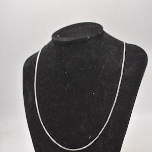 Vintage Sterling Silver 925 Italian Box Chain Necklace 54cm - Etsy