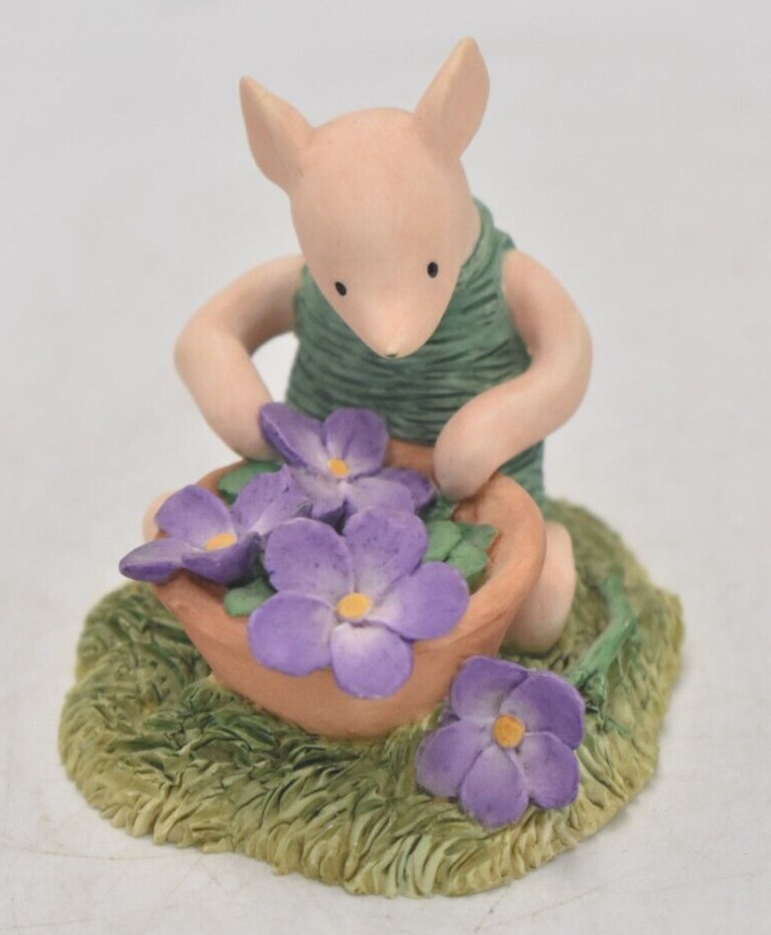 Border Fine Arts Classic Pooh Piglet With Violets Figurine A1342 - Etsy