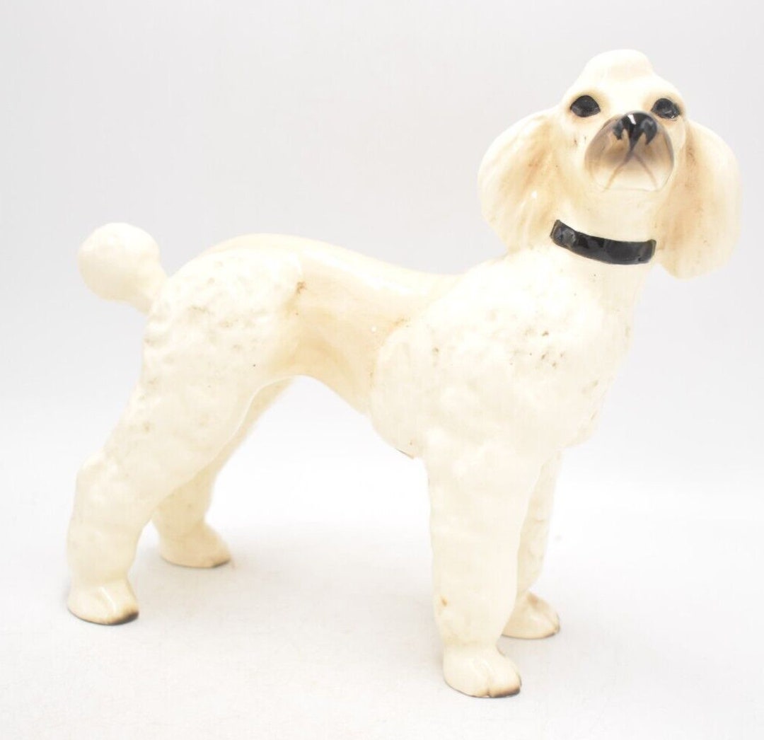 Vintage Coopercraft Pottery Standard Poodle Dog Figurine Statue ...