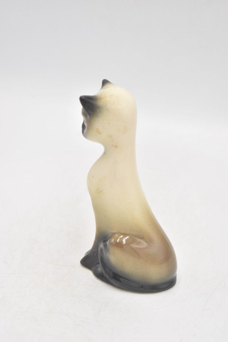 Vintage Siamese Cat Figurine Statue Ornament - Etsy