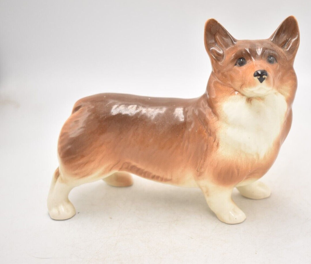 Vintage Coopercraft Welsh Corgi Dog Figurine Ornament Statue Decorative ...