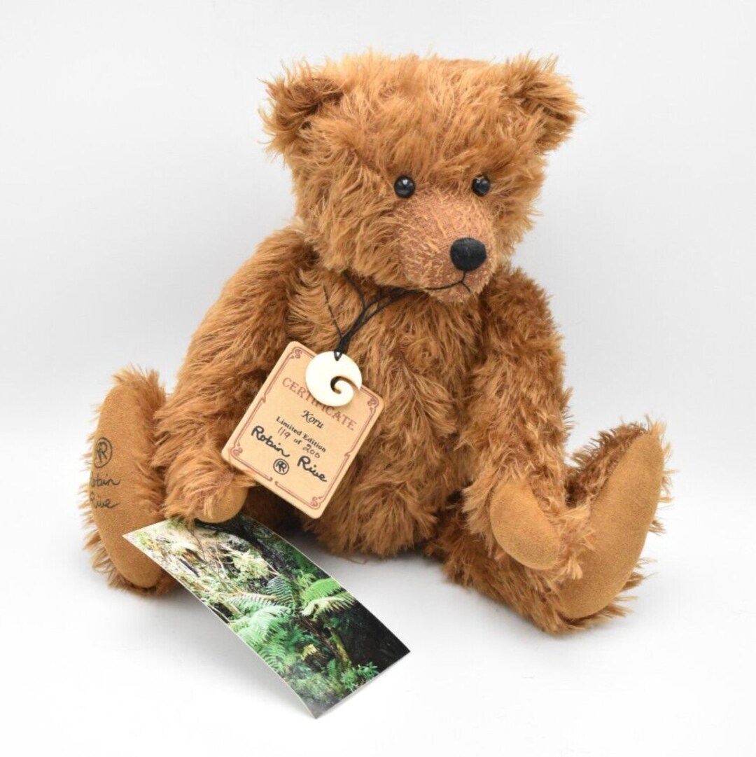 Artist Teddy Bear Robin Rive Koru Limited Edition Tagged - Etsy