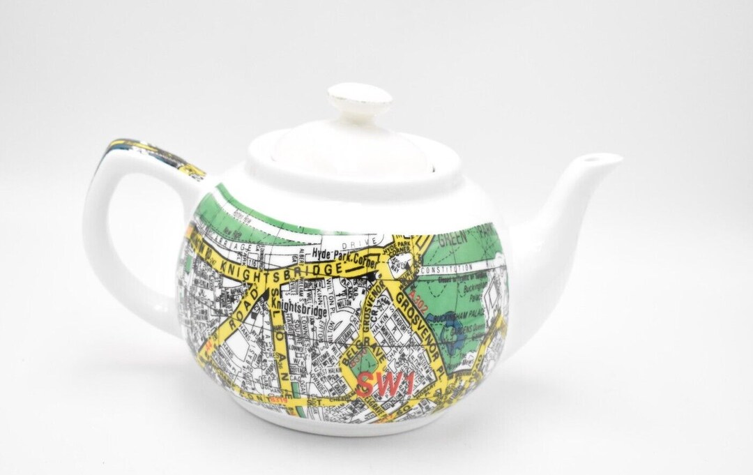 Paul Cardew Teapot London Atlas Map SW1 A-Z Decorative - Etsy