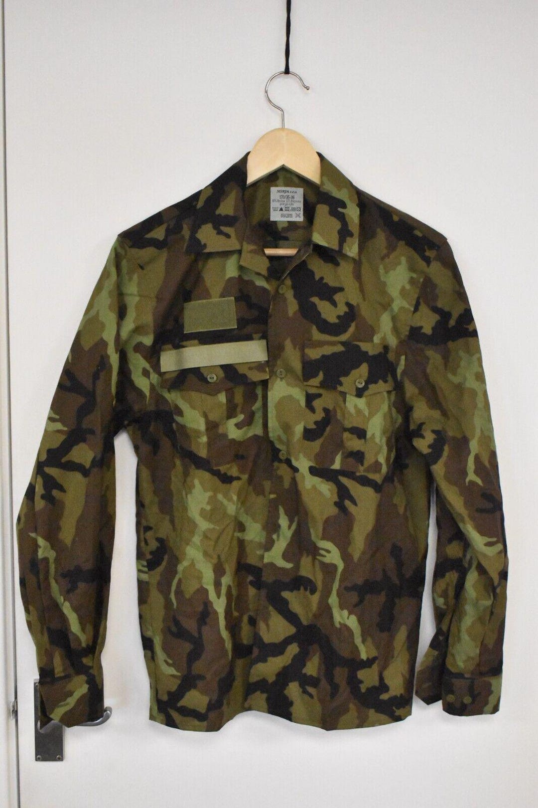 Czech Army Woodland Camo Shirt VZ 95 Field Uniform Size 170/35/36 - Etsy
