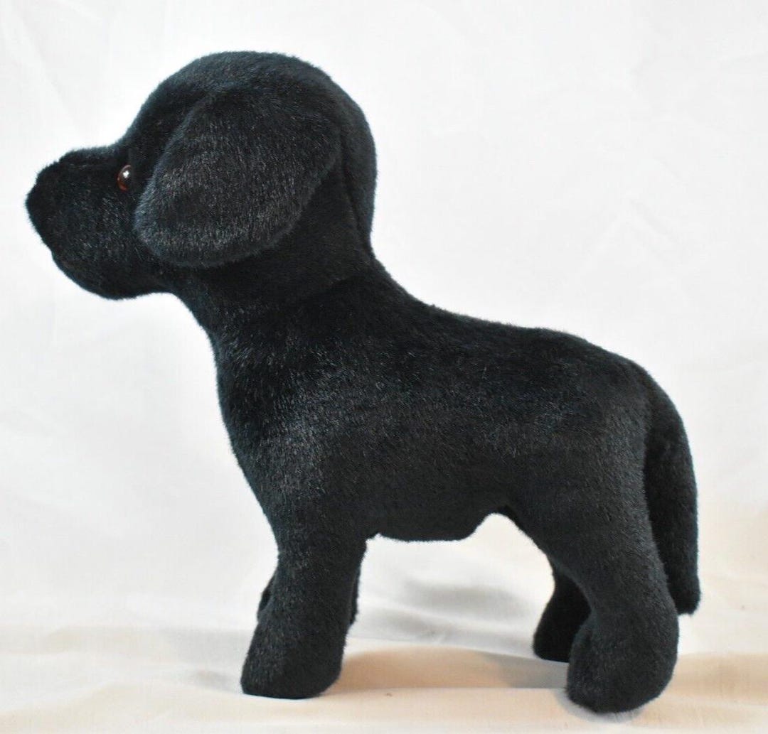 Merrythought Black Labrador Puppy Dog Plush Soft Toy - Etsy