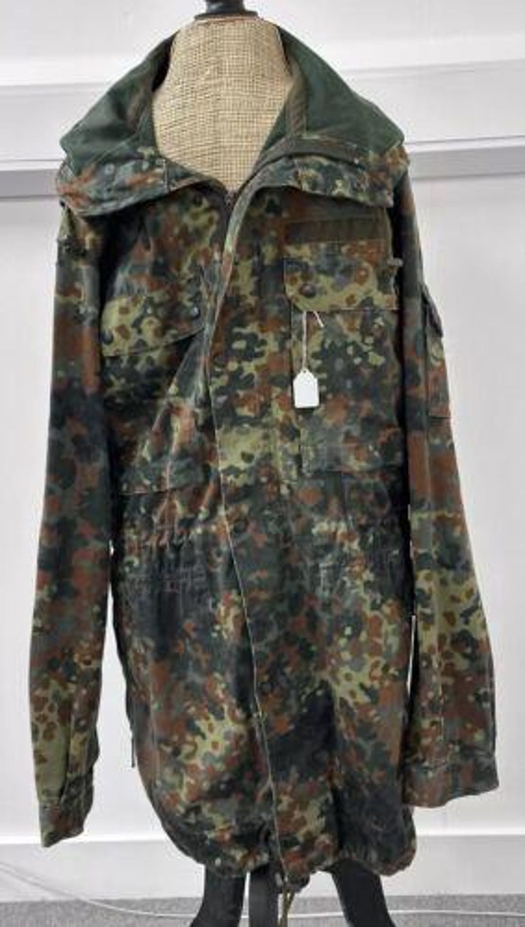 German Army Field Jacket Parka Coat Military Issue Hooded Flecktarn ...