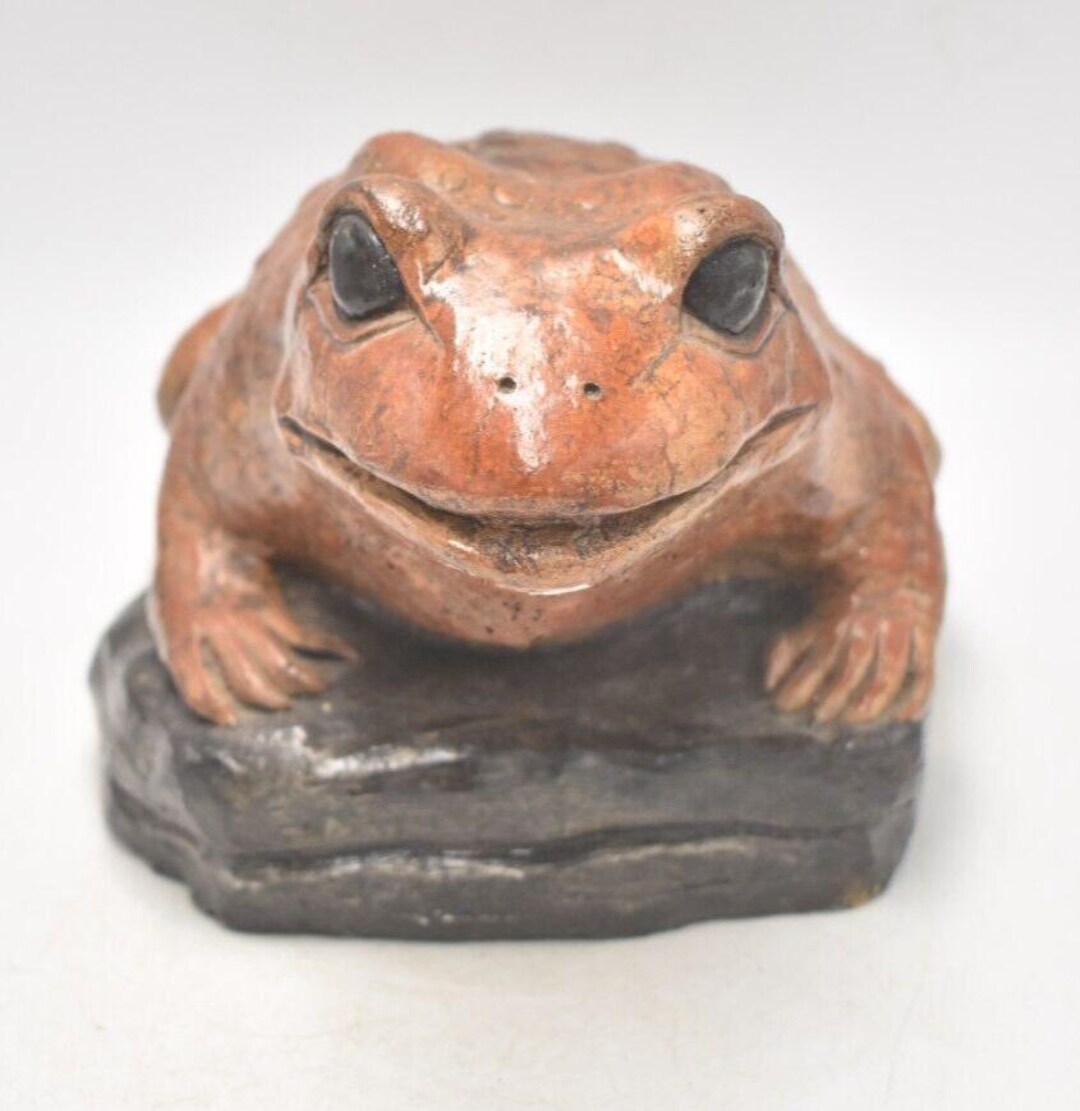 Vintage Critters Frog Large Stone Figurine Statue Ornament – Garden ...