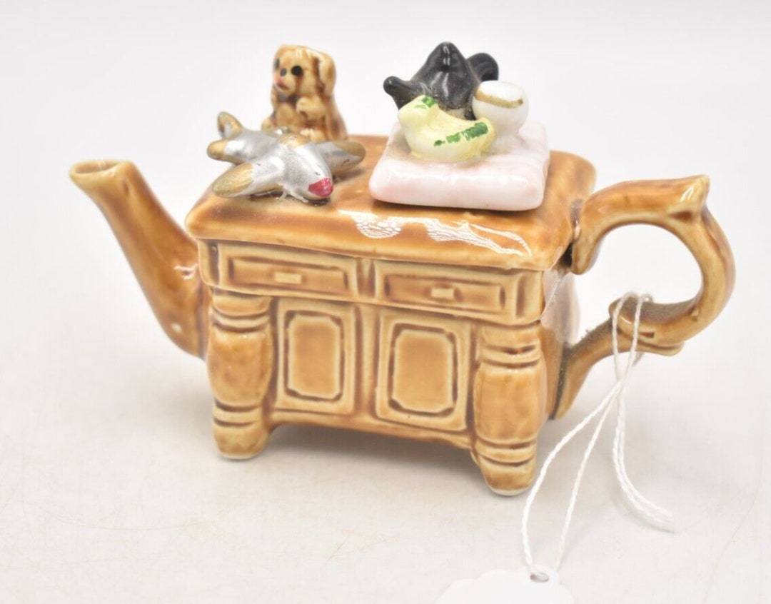 Vintage Toy Box Teapot Novelty Decorative Collectible - Etsy