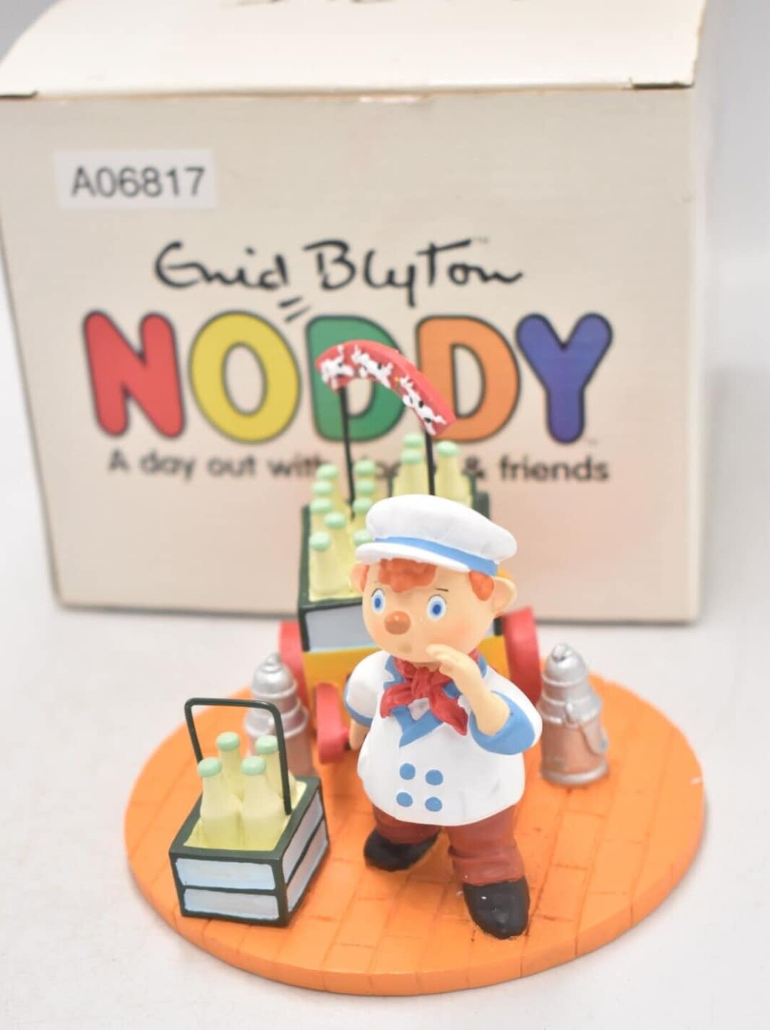 Elgate Enid Blyton Noddy Mr Milko & Cart Figurine Statue Ornament - Etsy