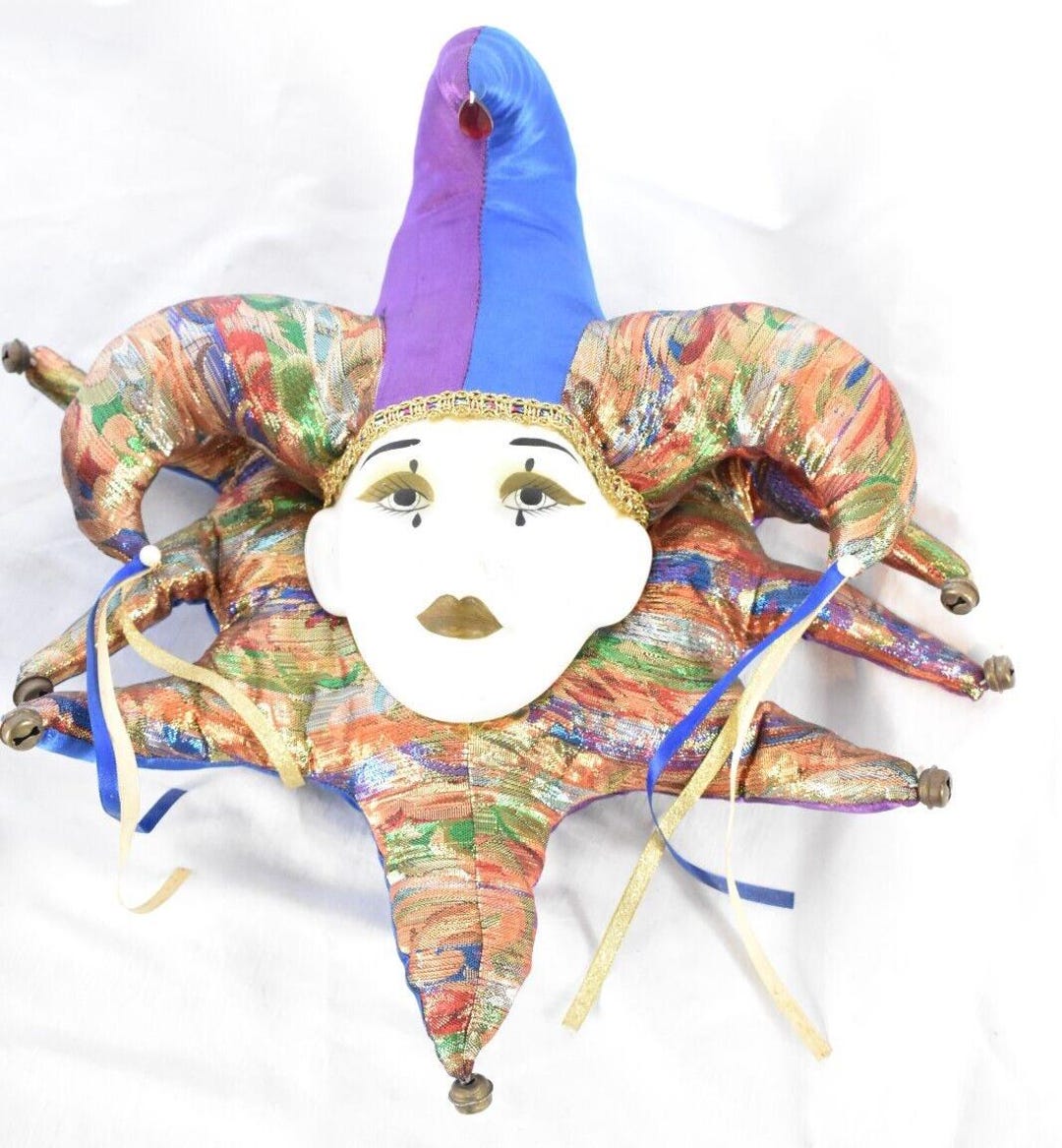 Venetian Italian Decorative Ceramic Wall Hanging Jester Mask Wall Art ...