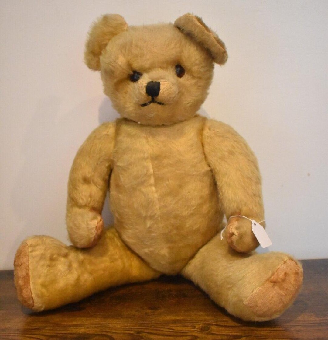 Vintage 1940s English Mohair Teddy Bear Fully Jointed Working Growler ...