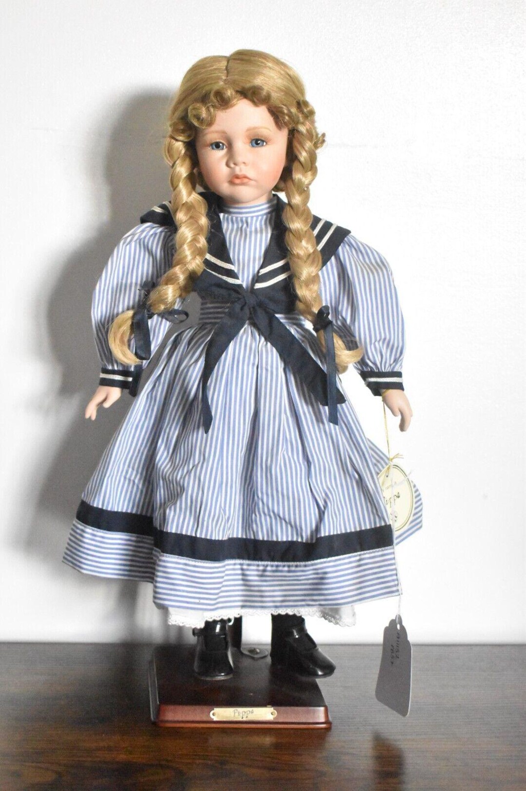 Vintage Alberon Doll Porcelain Doll Pippa Blonde Hair, Blue Eyes ...