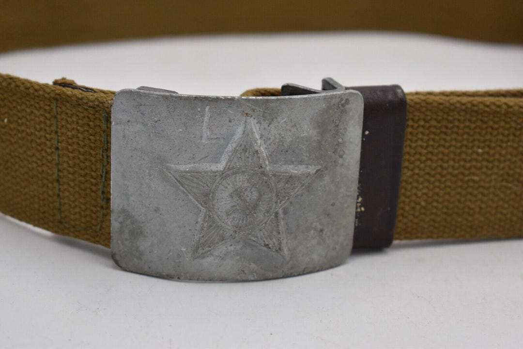 Vintage USSR Russian Army Webbing Belt With Metal Buckle – Size 38" - Etsy