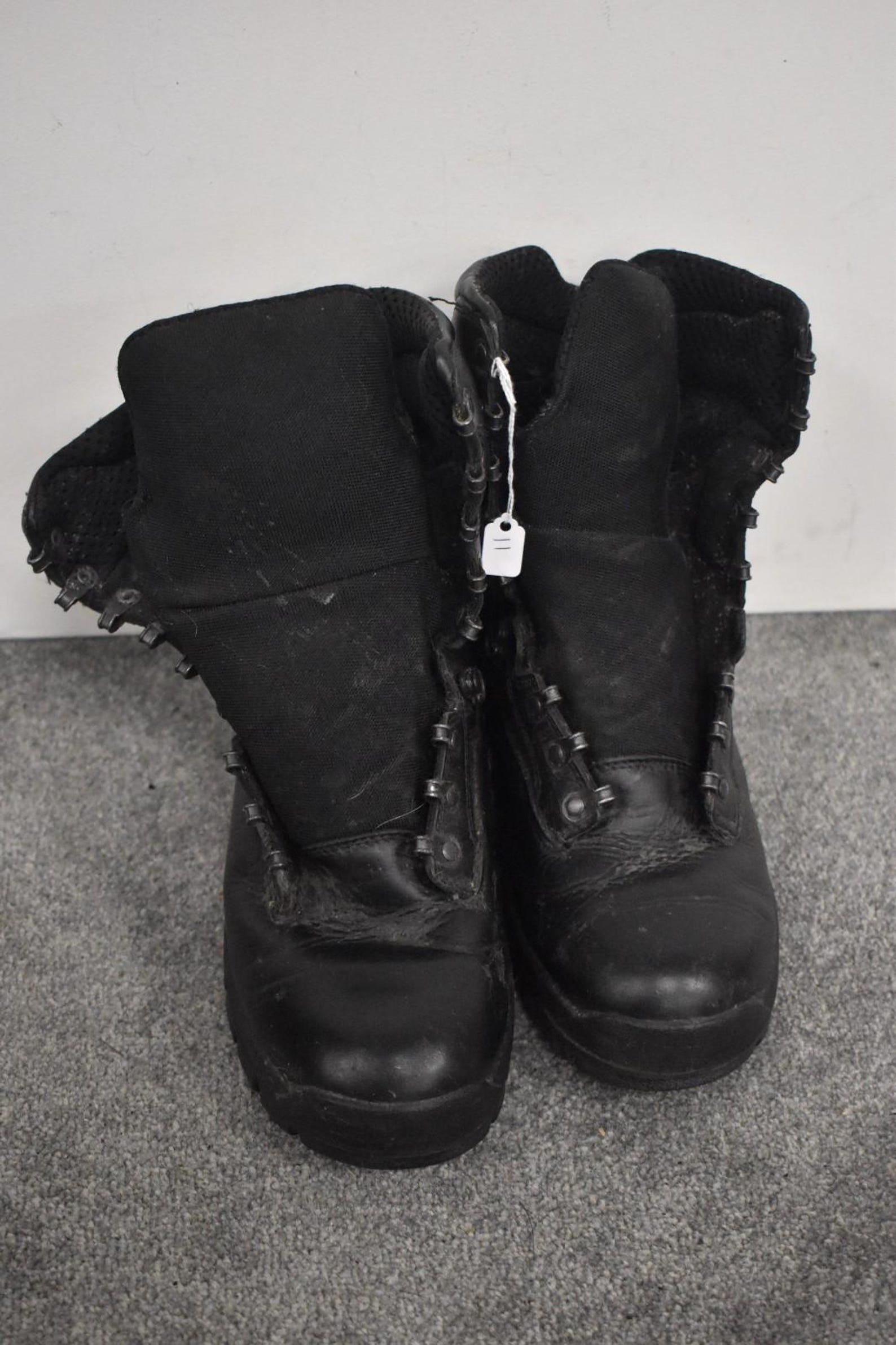 Polish Army Black Leather Combat Boots – UK Size 7 - Etsy