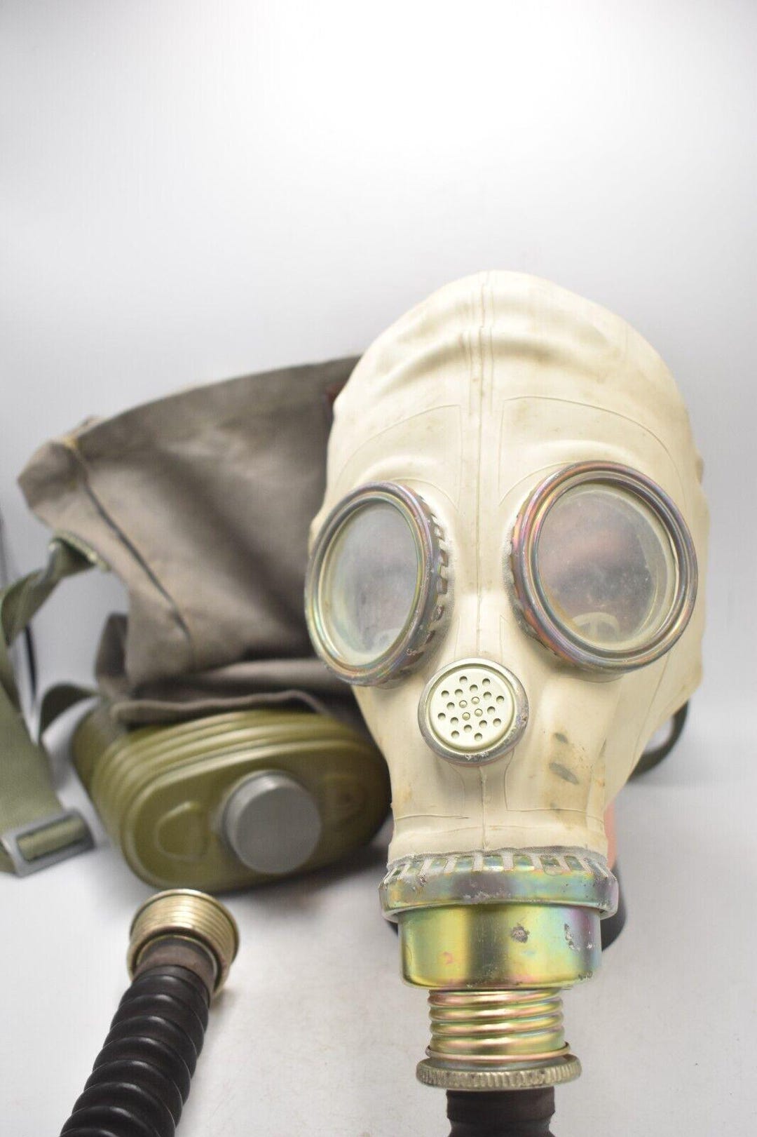USSR Soviet Military Russian Gas Mask SHM-41 Size 2 Bag, Hose and ...