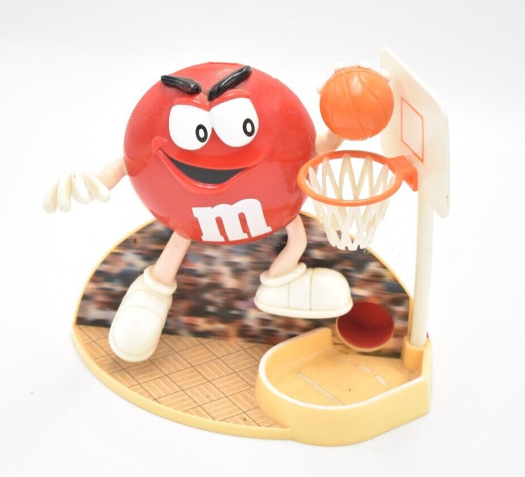 M&m's Jammin' Red Candy/ Sweet Dispenser Dunking A Basketball 1999 - Etsy