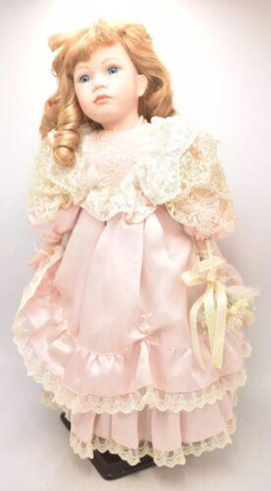 Vintage Porcelain Doll Charlotte the Bridesmaid Blonde Hair, Blue Eyes ...