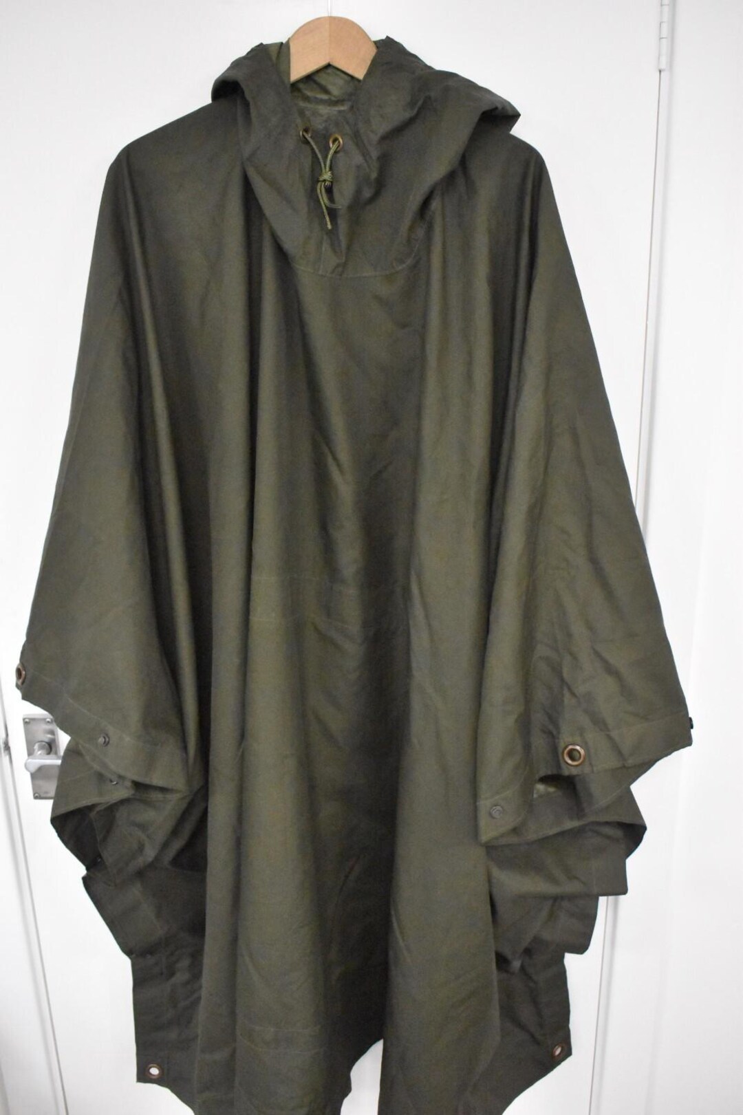 British Army Cape Poncho Waterproof Military Olive Green Private ...