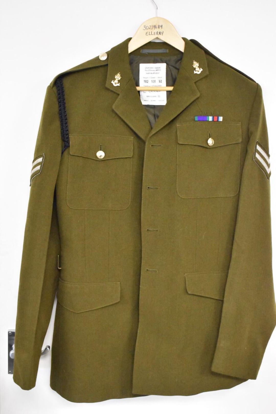 British Army Royal Engineers No. 2 Uniform Dress Jacket Size 182/108/92 ...