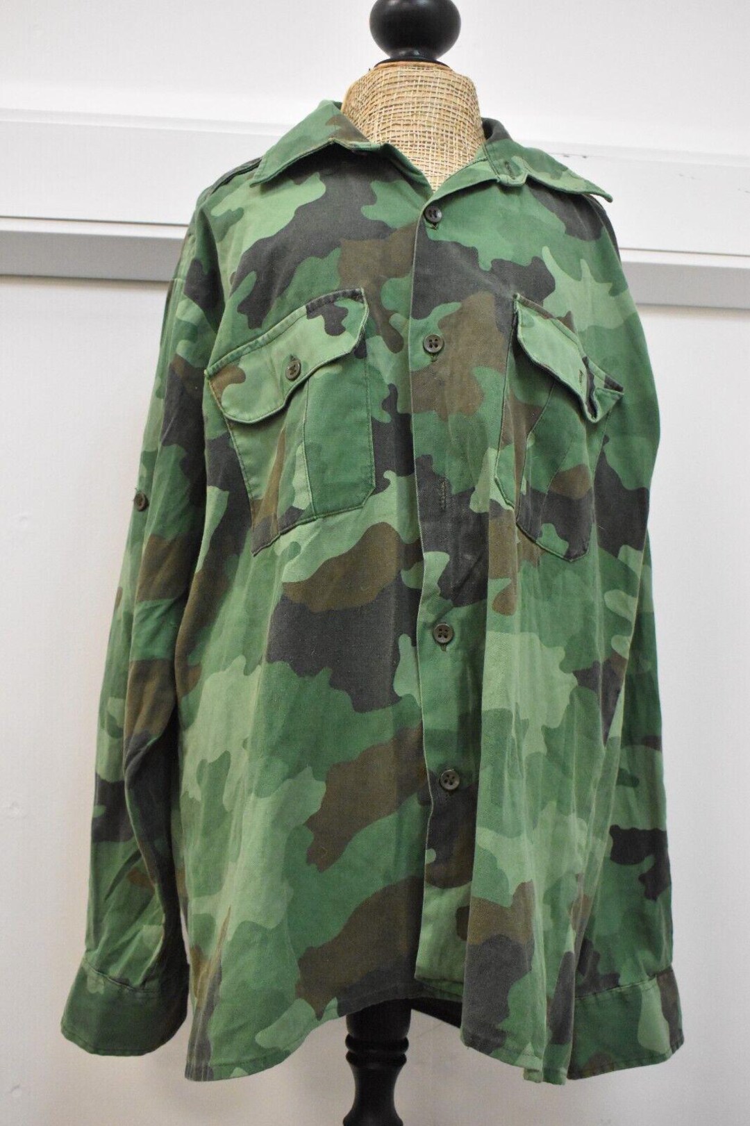 Vintage Serbian Army Combat Shirt – Oakleaf Camo, Yugoslavia Uniform ...