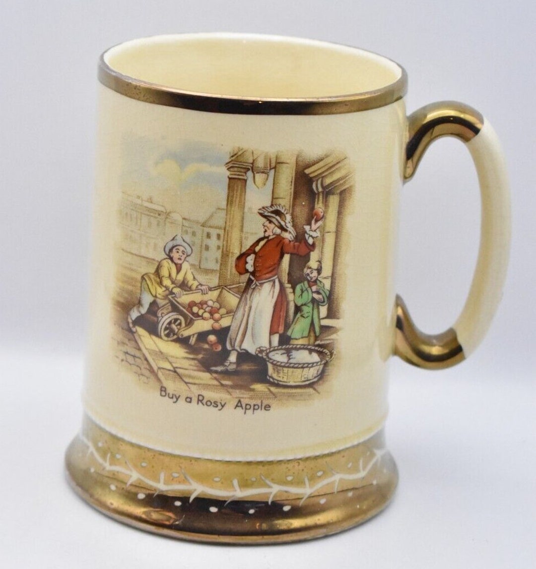 Vintage Arthur Wood Tankard Old Chelsea Scenes Rosy Apple - Etsy
