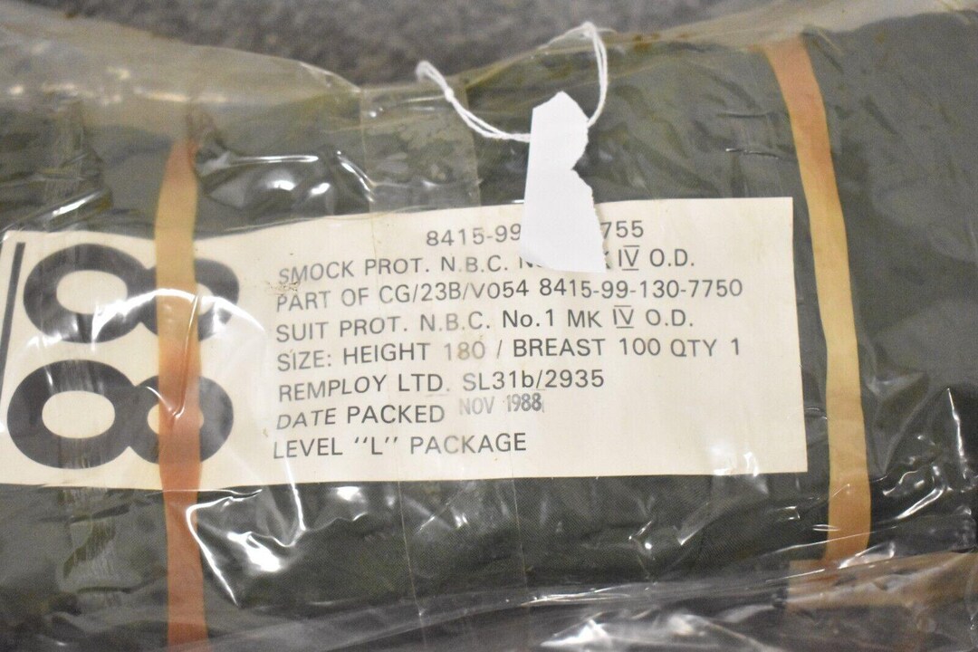 British Army MK4 NBC Suit olive Green Vacuum Sealed - Etsy