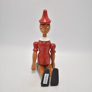 Vintage Pinocchio Made in Italy Giocattoli Brevettati Galetti Wooden ...