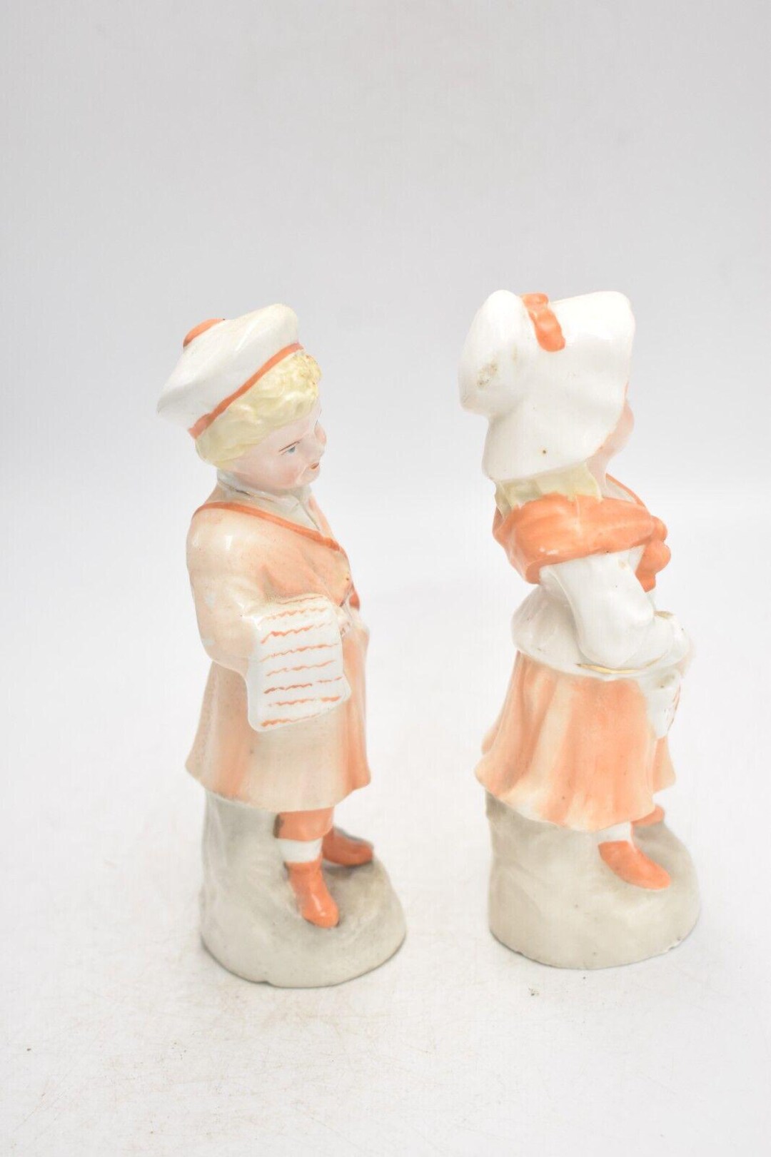Antique 19th Century German Bisque Boy & Girl Figurine Statues ...