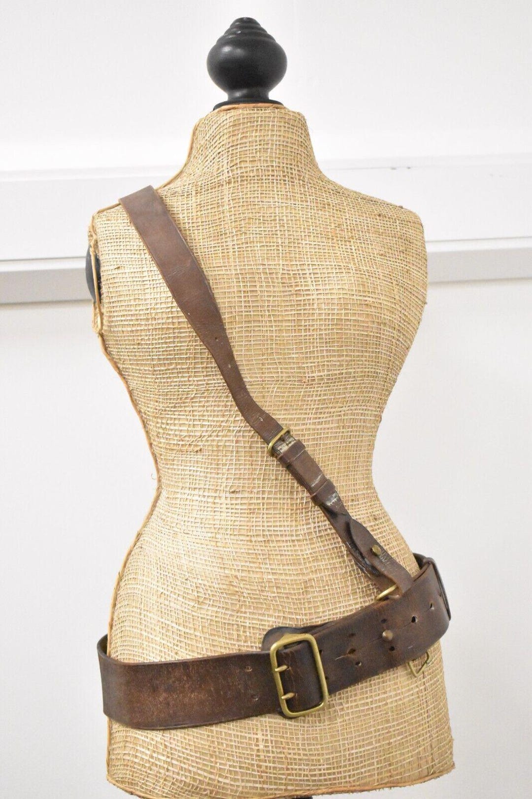 WW1/WW2 British Army Sam Browne Belt & Shoulder Strap 34 Waist - Etsy