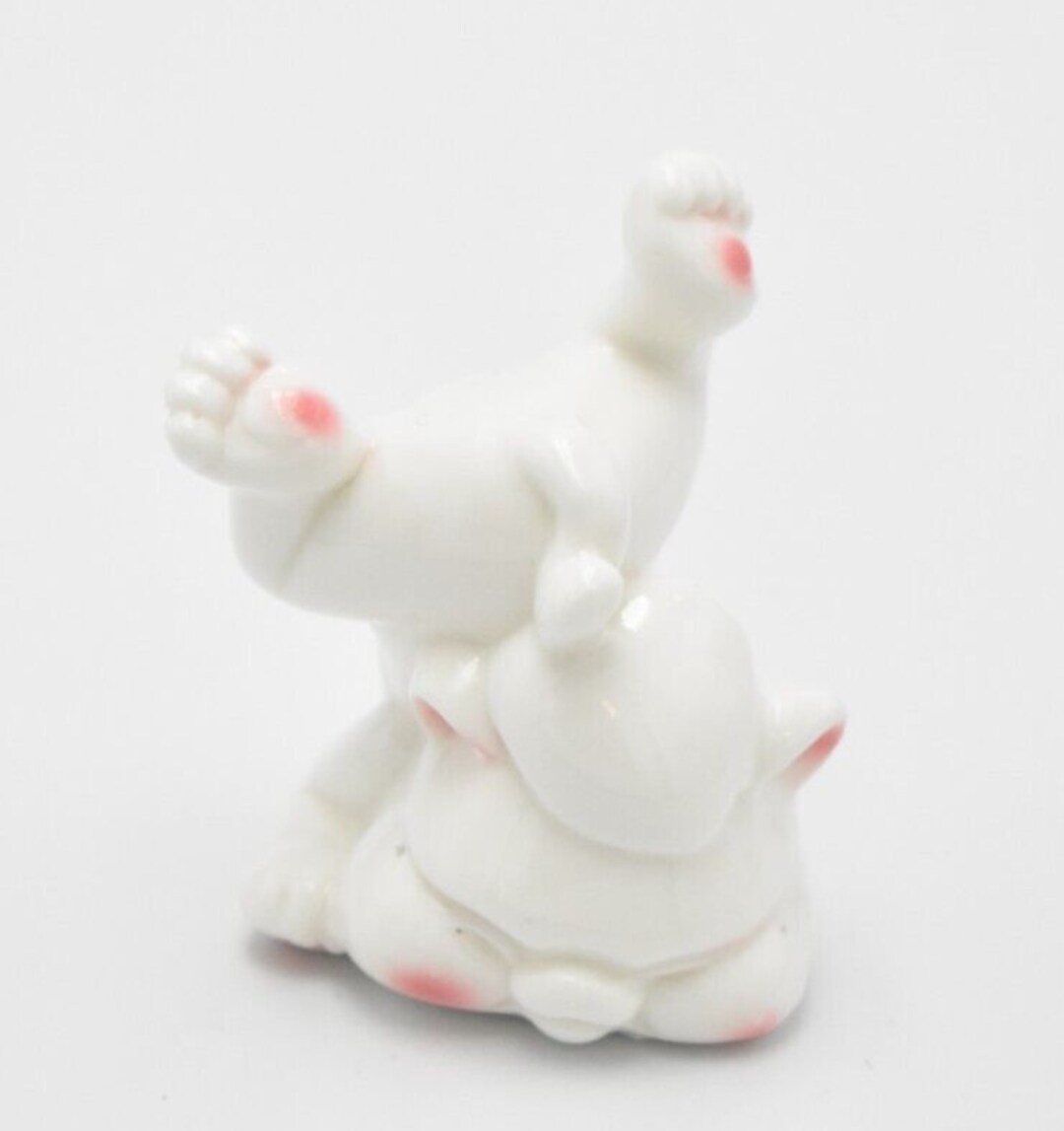 Vintage White Ceramic Handstand Cat Figurine Statue Ornament - Etsy