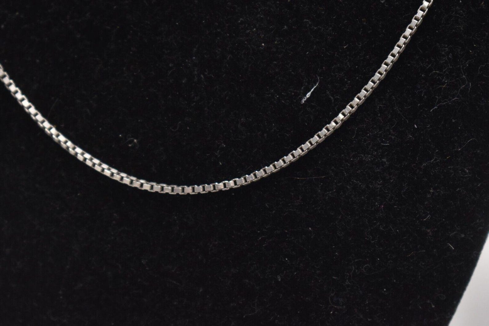 Vintage Sterling Silver 925 Italian Box Chain Necklace 54cm - Etsy