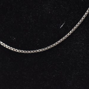 Vintage Sterling Silver 925 Italian Box Chain Necklace 54cm - Etsy