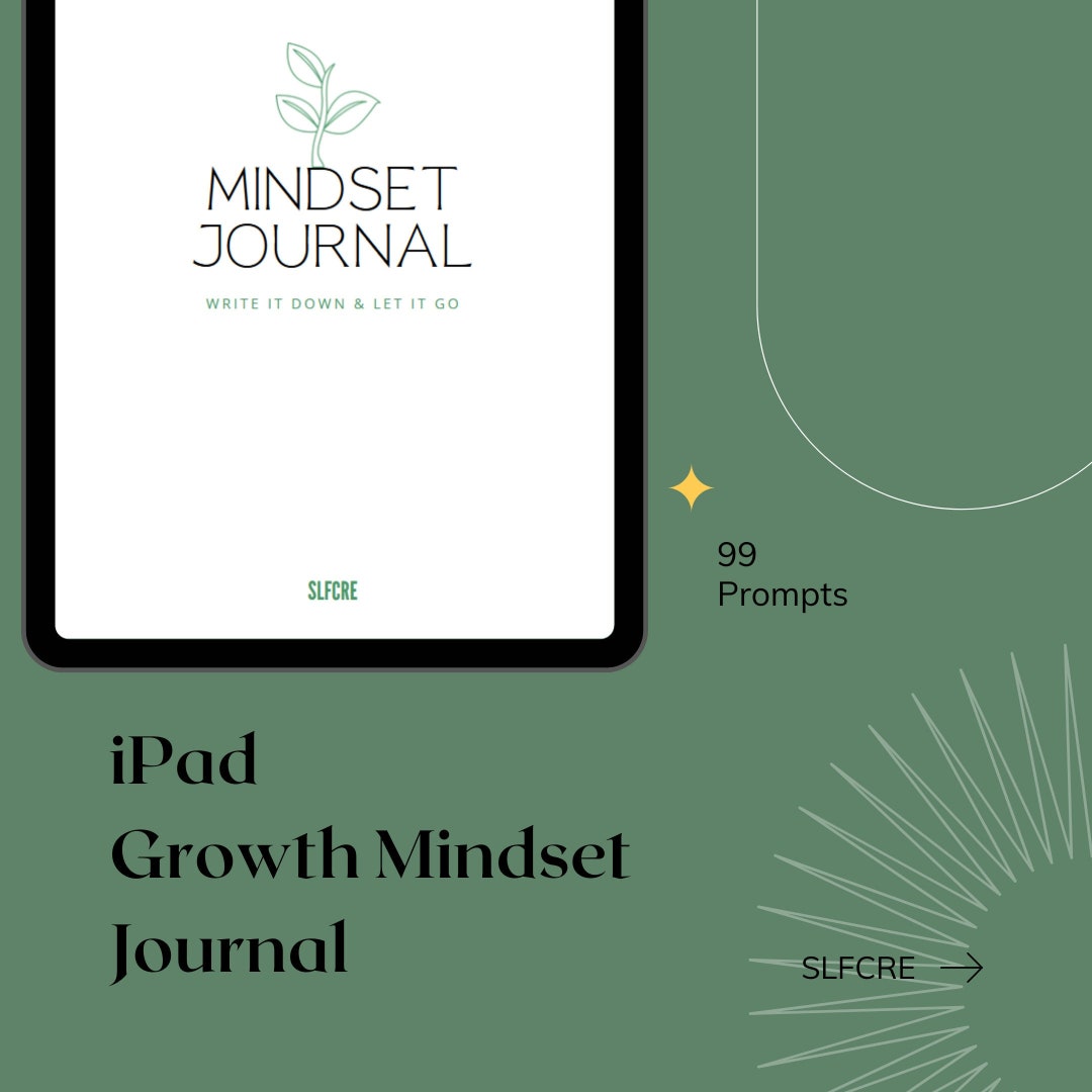 99 Prompt Growth Mindset Journal | Personal Development Printable ...