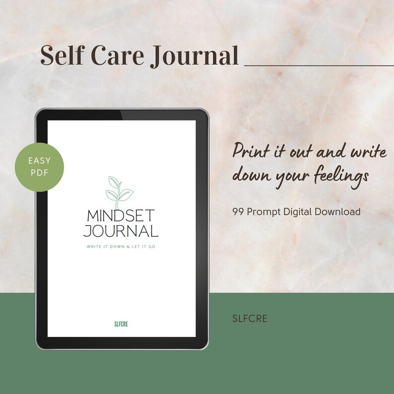 99 Prompt Growth Mindset Journal | Personal Development Printable ...