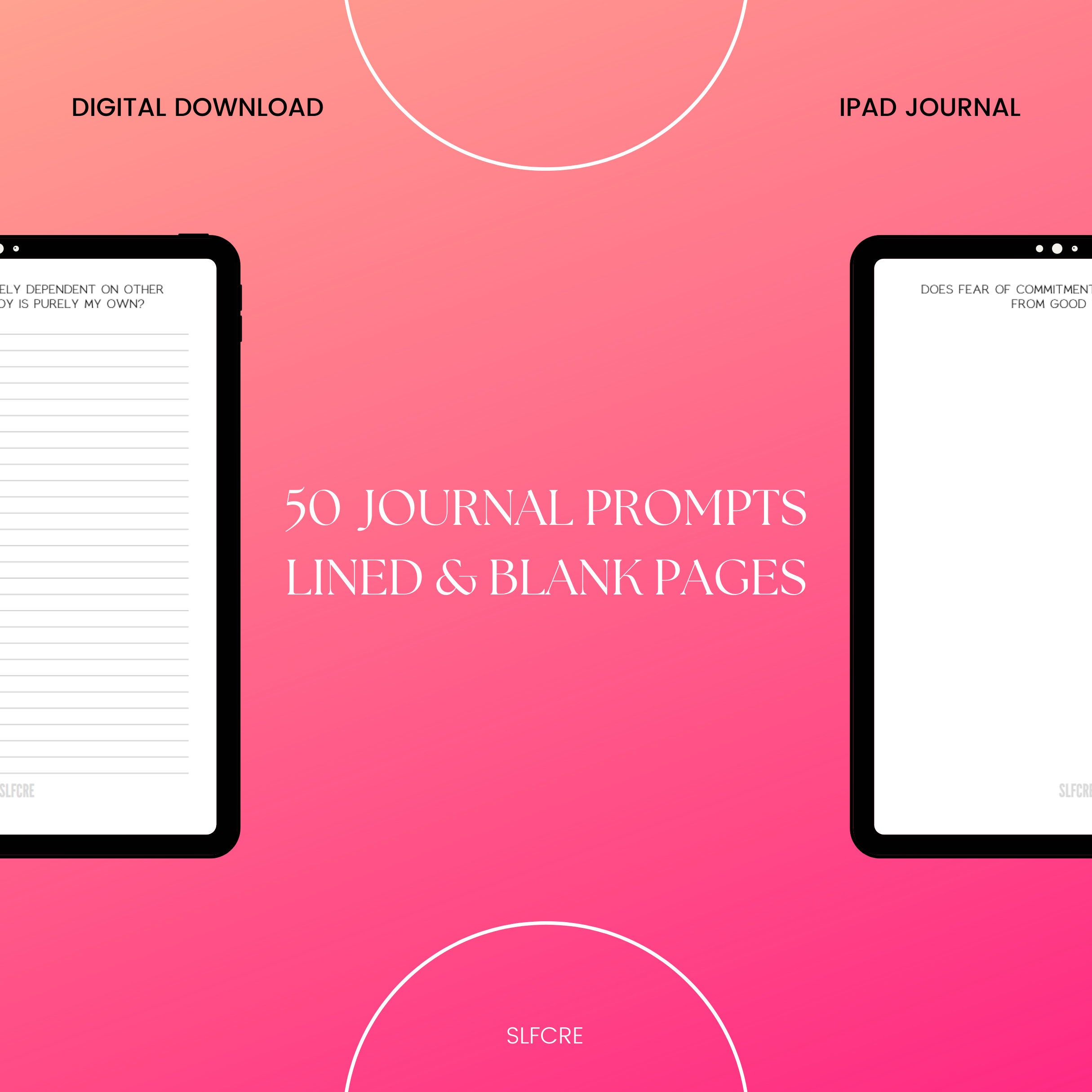50 Prompt Shadow Work Journal | iPad Journal for Goodnotes, Notability ...