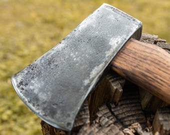 Vintage Restored Eclipse Half Hammer Hatchet With Nail Pull on Charred ...