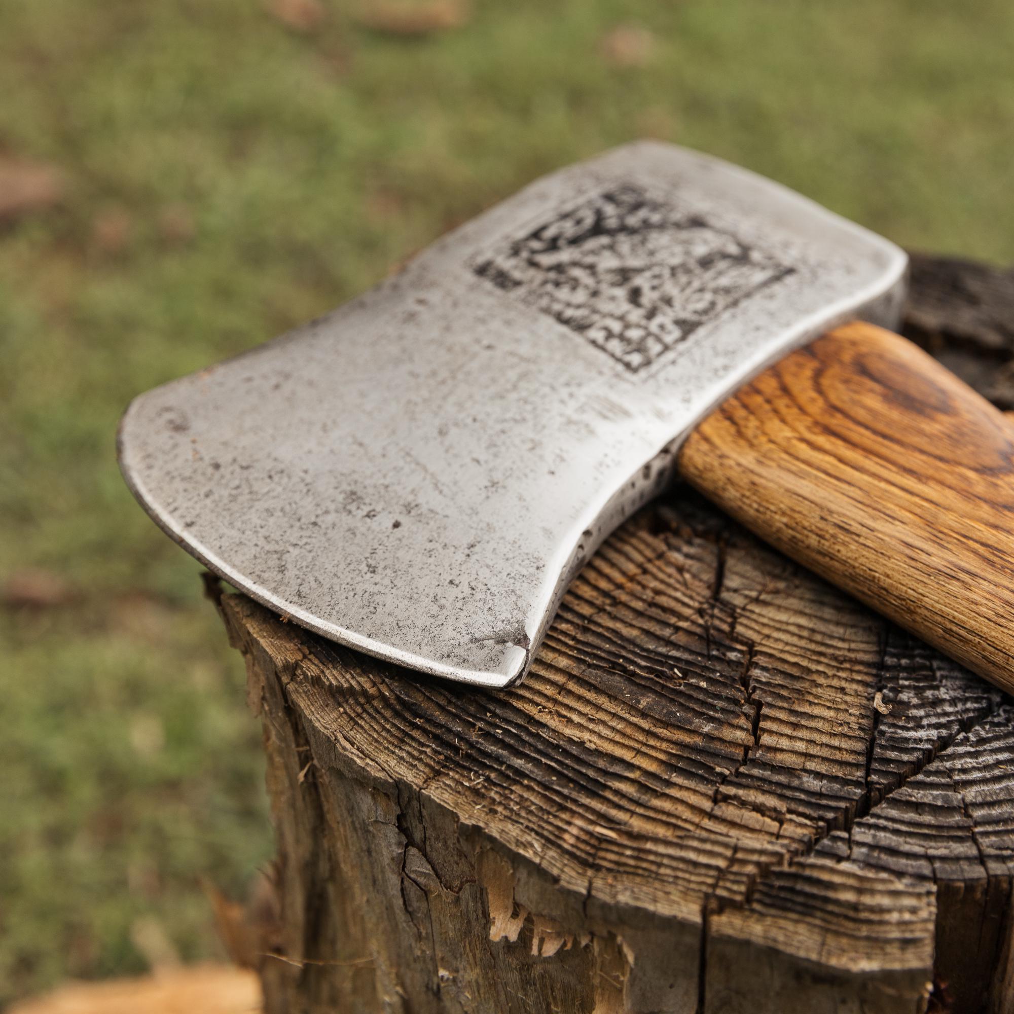 Rare Vintage True Temper Black Raven Single Bit Axe on Charred NOS ...