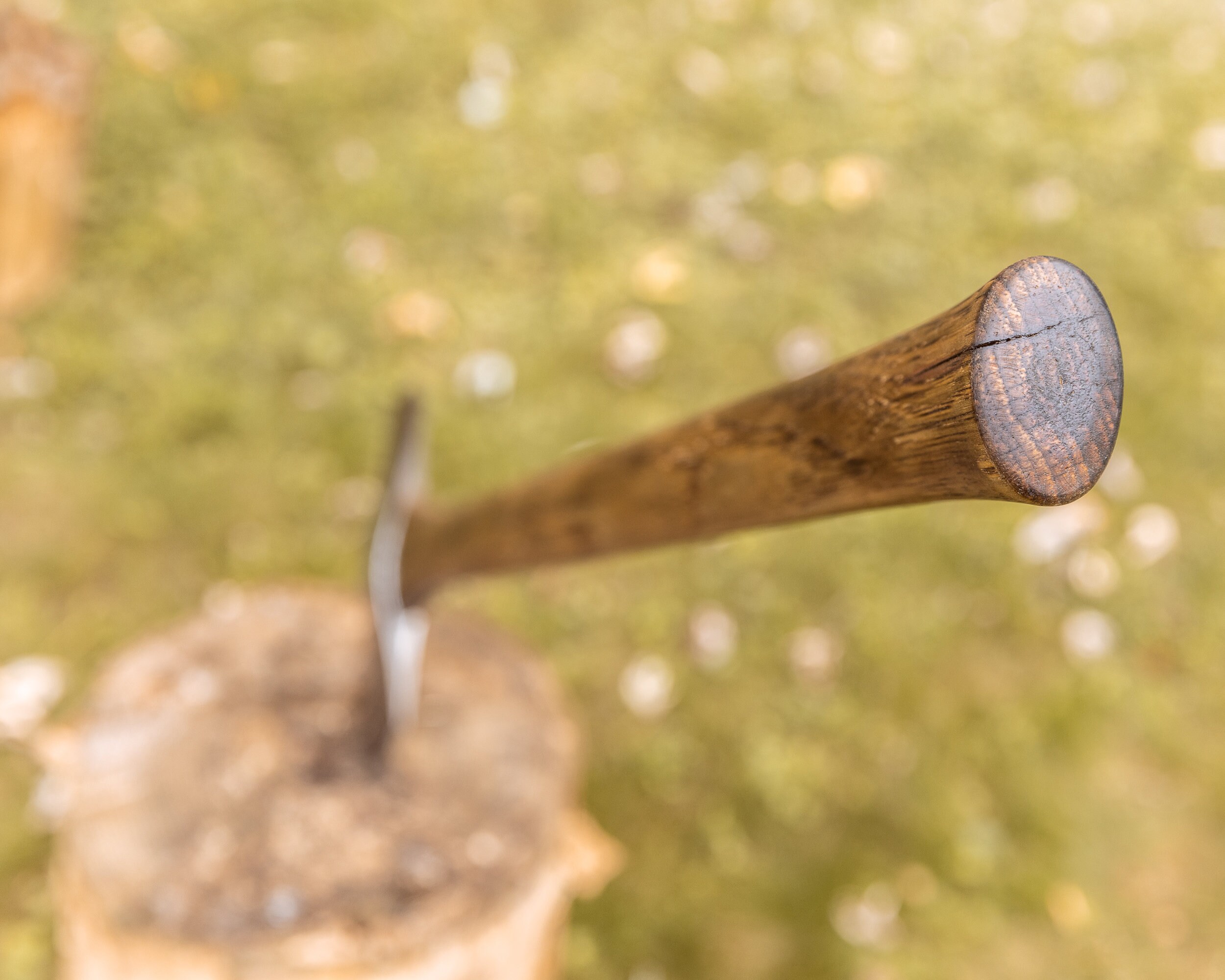 Vintage Collins Legitimus Double Bit Axe Restored on Varnished NOS ...