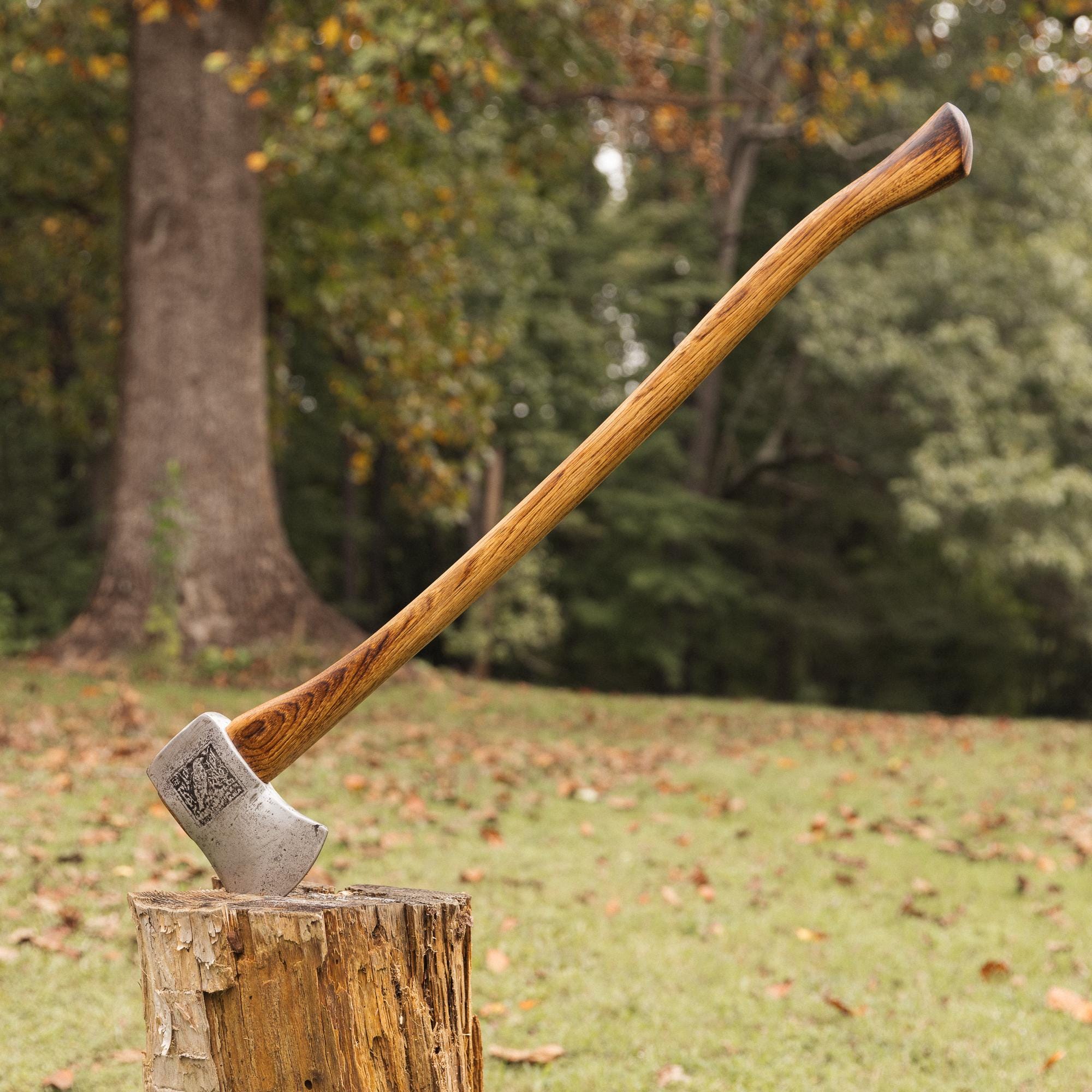 Rare Vintage True Temper Black Raven Single Bit Axe on Charred NOS ...