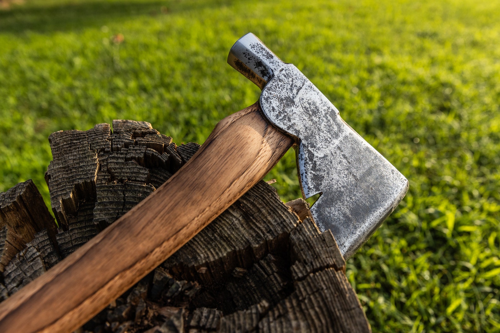 Vintage Restored Eclipse Half Hammer Hatchet With Nail Pull on Charred ...