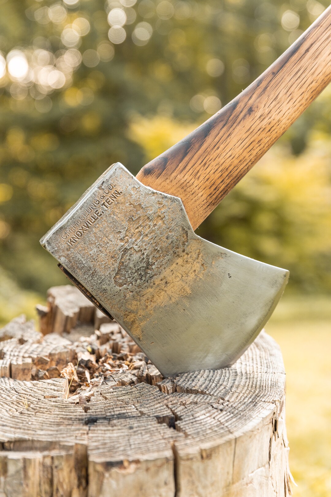C.M. Mcclung & Co. Restored Vintage Axe With Original Gold - Etsy