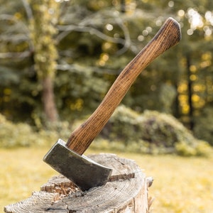 Restored Vintage Craftsman Hatchet on American Made Charred Handle - Etsy