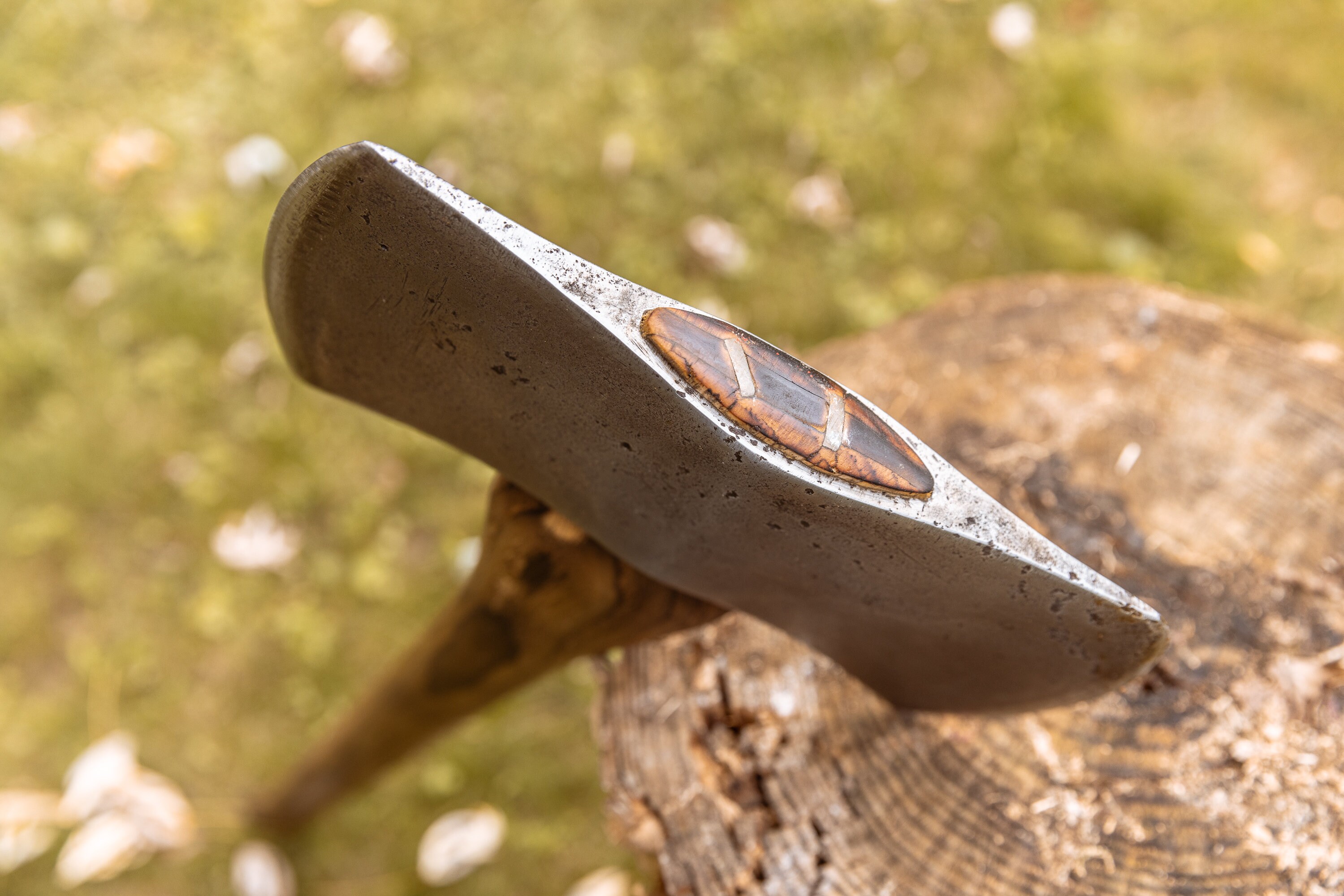 Vintage Collins Legitimus Double Bit Axe Restored on Varnished NOS ...