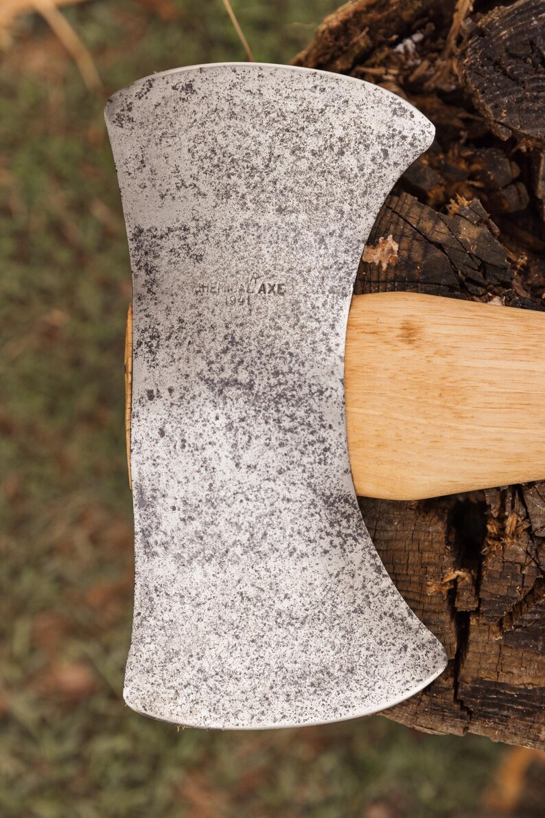 Restored Vintage 1941 Sager Chemical Double Bit Axe on NOS Handle - Etsy
