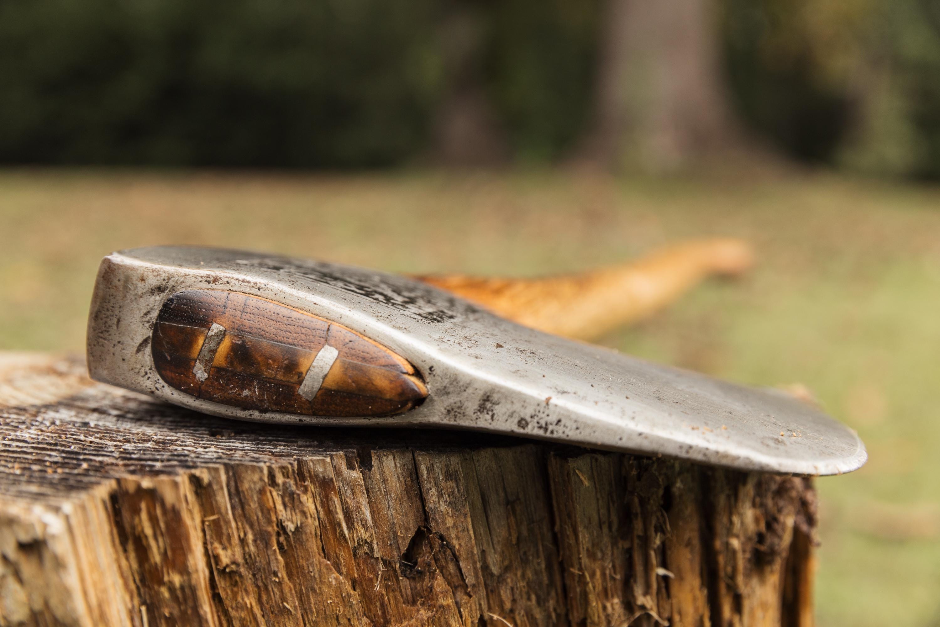 Rare Vintage True Temper Black Raven Single Bit Axe on Charred NOS ...