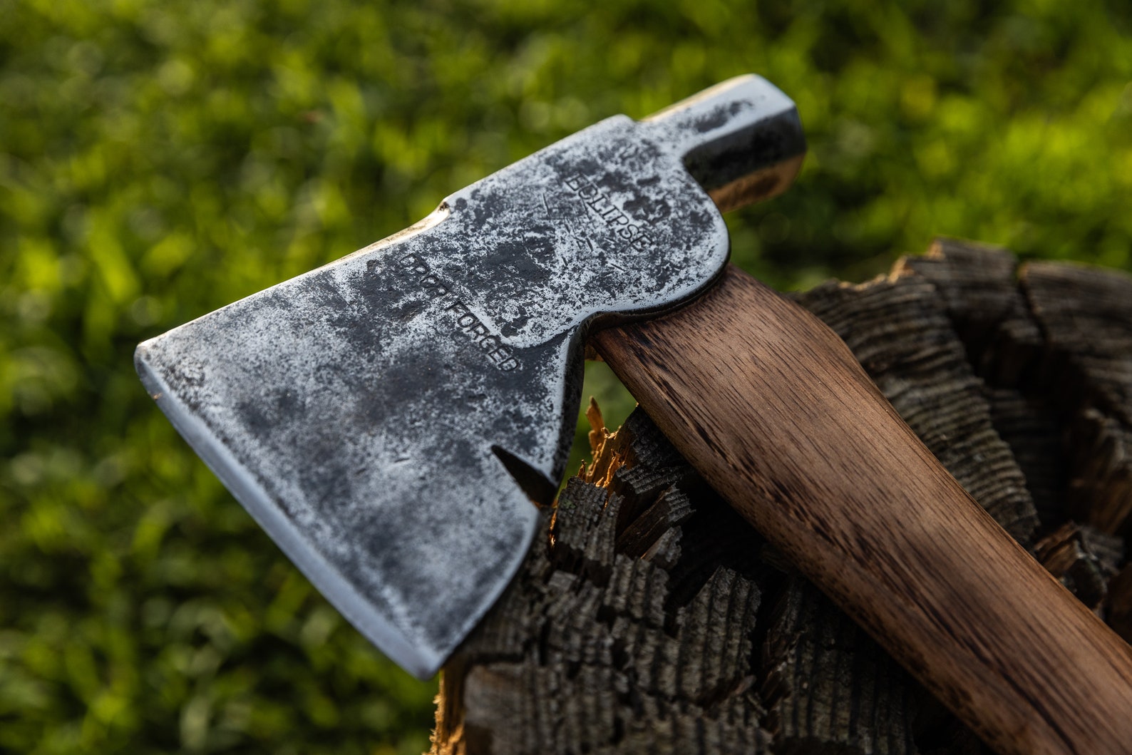 Vintage Restored Eclipse Half Hammer Hatchet With Nail Pull on Charred ...