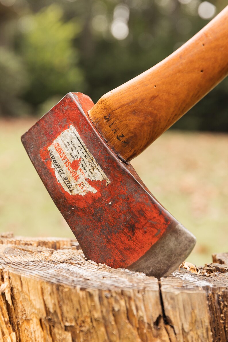 Restored Vintage True Temper Wood Slasher Boys Axe on Original Handle ...
