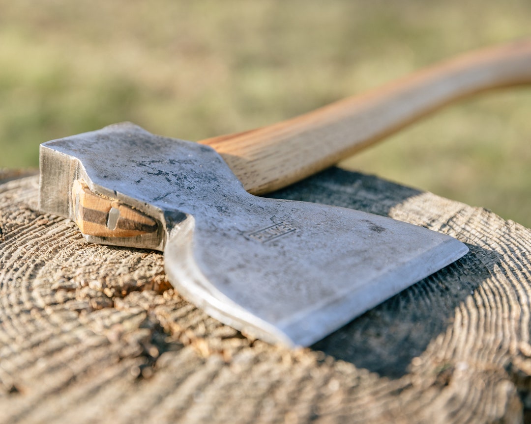 Restored Plumb Hewing Axe on American Made Charred Handle - Etsy