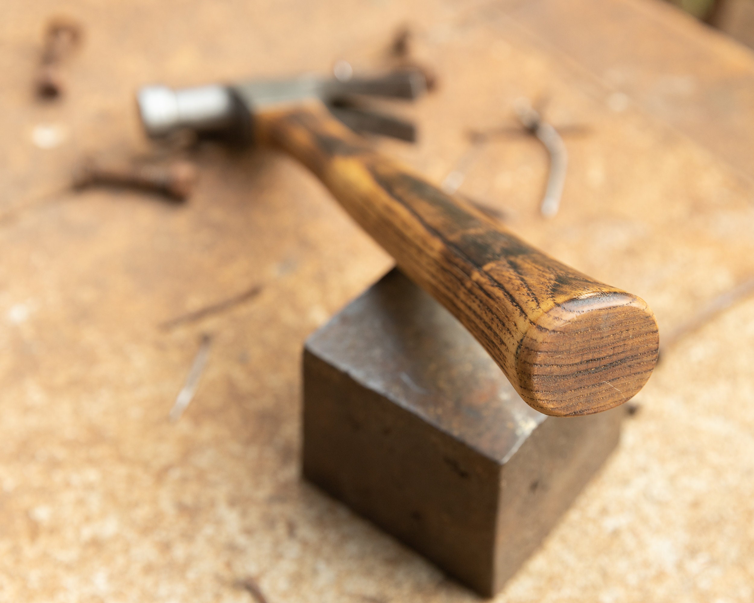 Plumb Restored Vintage Claw Head Hammer on Charred American-made Stock ...